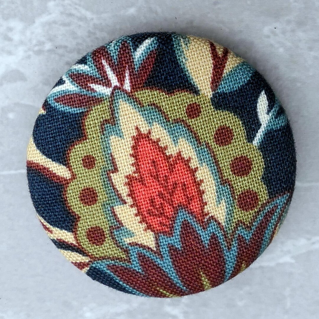 Handmade Fabric Button, Floral Design (38mm, 1.5 Inch) - Etsy