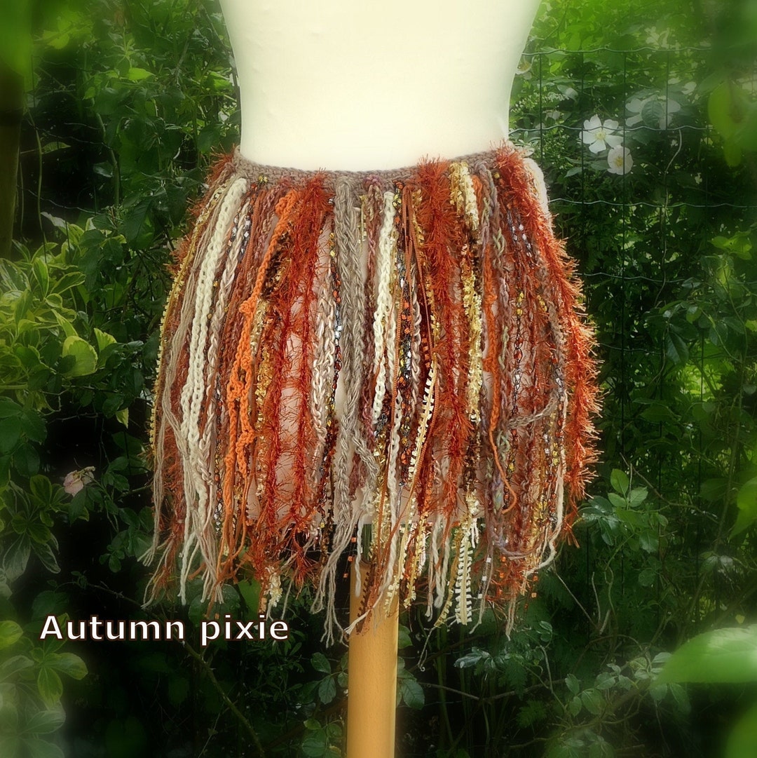 Festival Clothing, Boho, Gypsy, Elf, Pixie, Fairy Skirt or Cape. Autumn ...