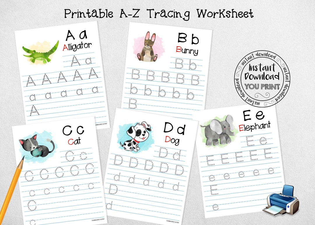 Alphabet Tracing Worksheets, Alphabet Activity, Alphabet Writing ...