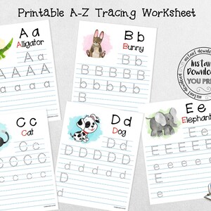 Alphabet Tracing Worksheets, Alphabet Activity, Alphabet Writing ...
