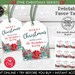 Editable Christmas Gift Tags Instant Download Christmas Favor - Etsy