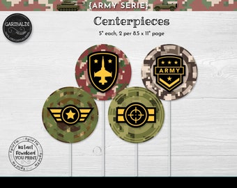 Instant Download Army Centerpieces Printable Solider - Etsy