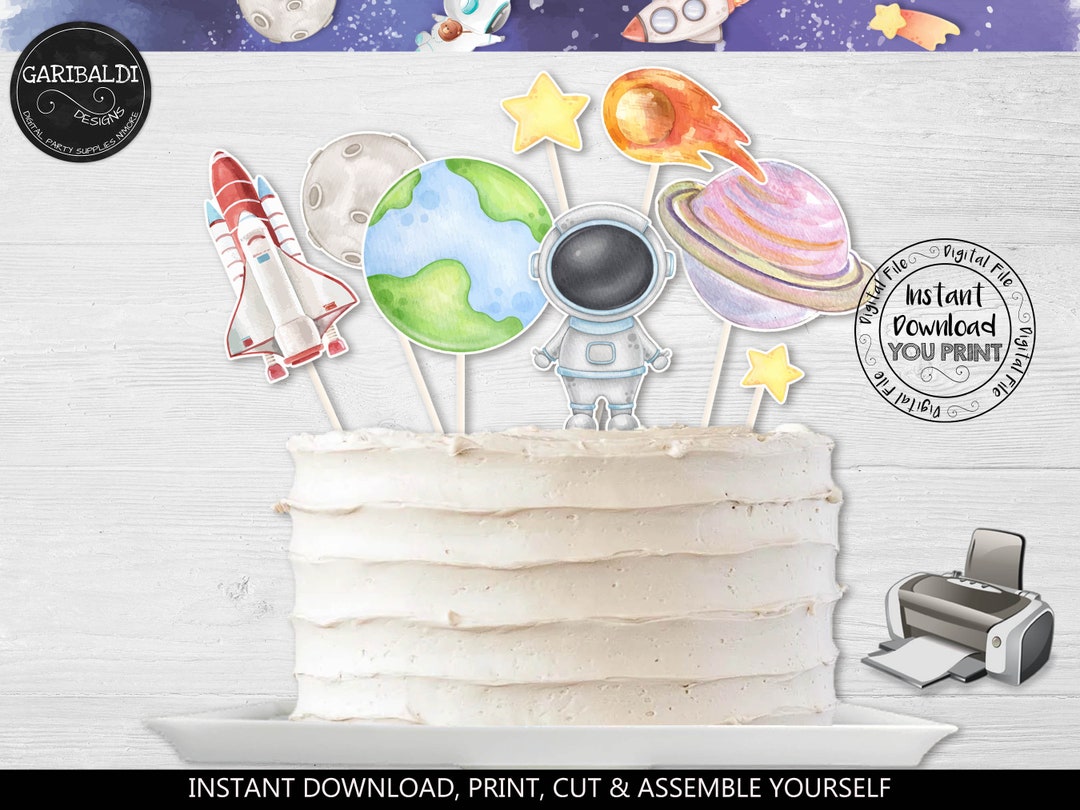 Digital Download Outer Space Centerpieces Galaxy Decor First Trip ...