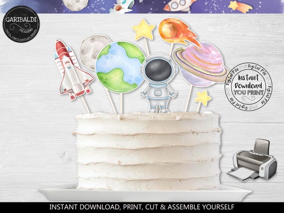 Digital Download Outer Space Centerpieces Galaxy Decor First - Etsy