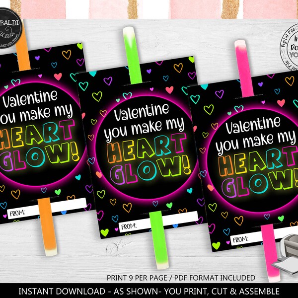 Valentines Day Glow Stick - Etsy