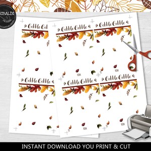 Printable Thanksgiving Cookie Card Printable Turkey Cookie Card Holder ...