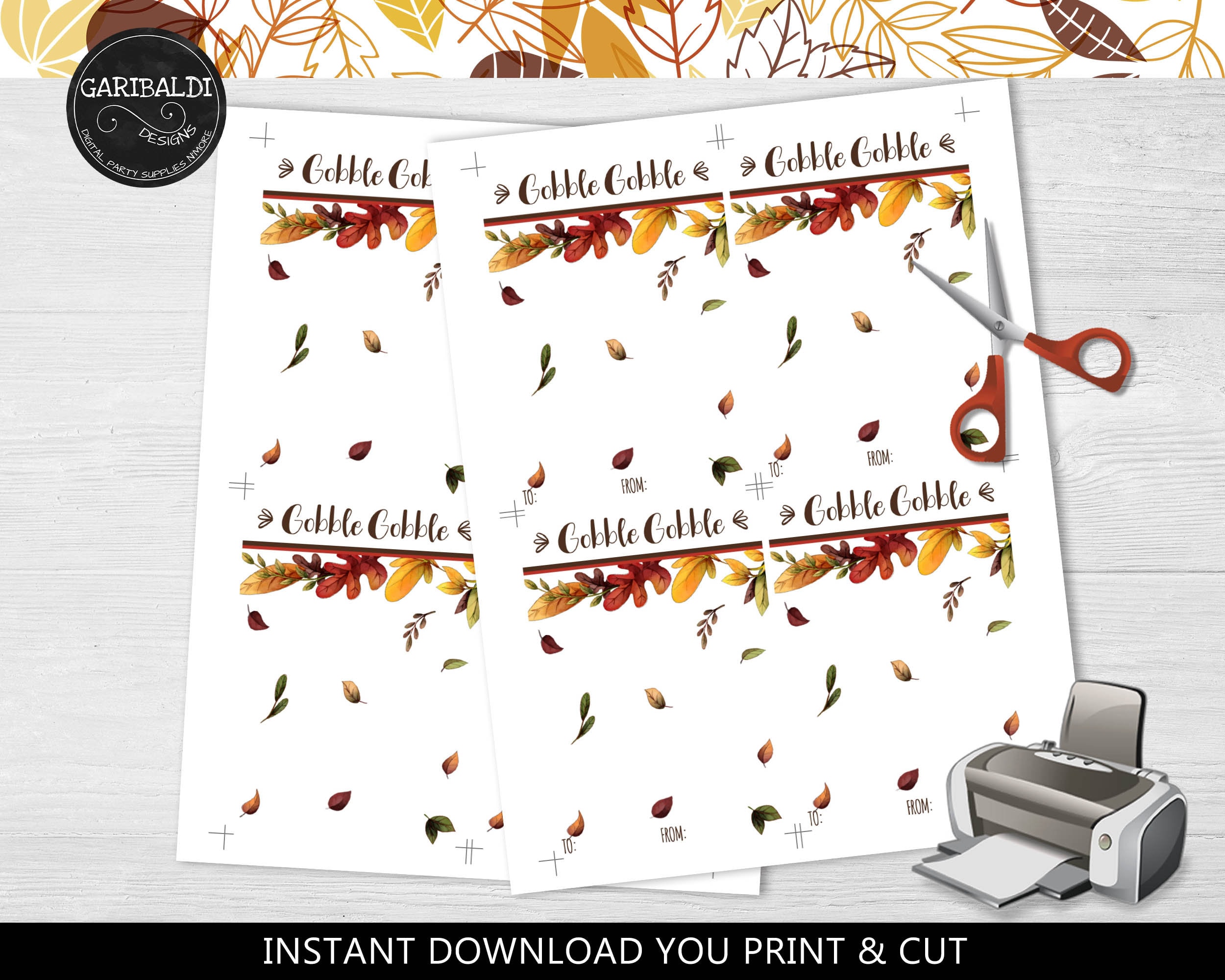 Printable Thanksgiving Cookie Card Printable Turkey Cookie Card Holder ...