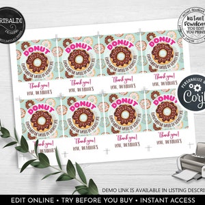 Editable Teacher Appreciation Tags Donut Know What Well Do Without You ...