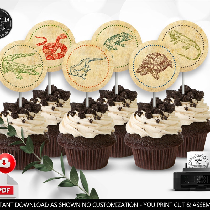 Reptile Cupcake - Etsy