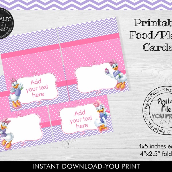 Duck Party Food Labels - Etsy