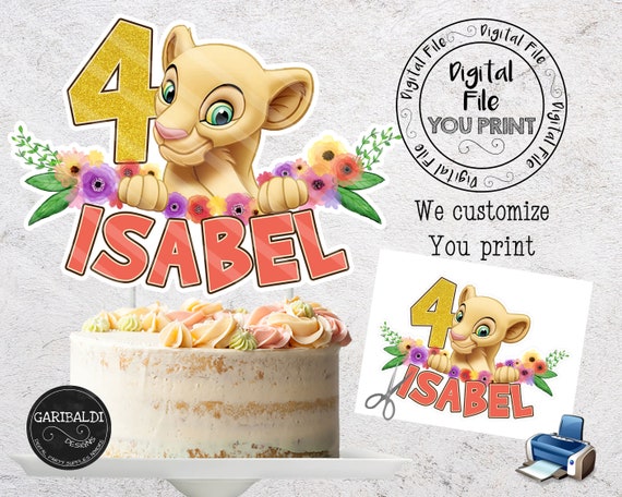 Printable Lion King NALA Cake Topper Nala Printable Cake | Etsy
