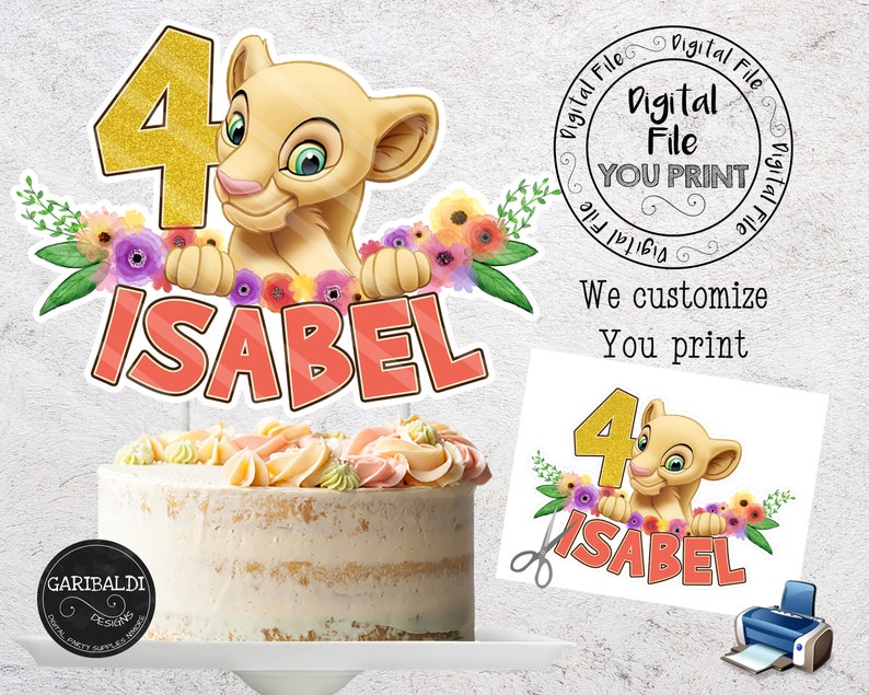 Printable Lion King NALA Cake Topper Nala Printable Cake | Etsy