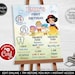Editable Snow White Milestone Board Printable Snow White Birthday Party ...