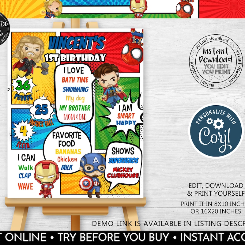 Super Hero Birthday - Etsy