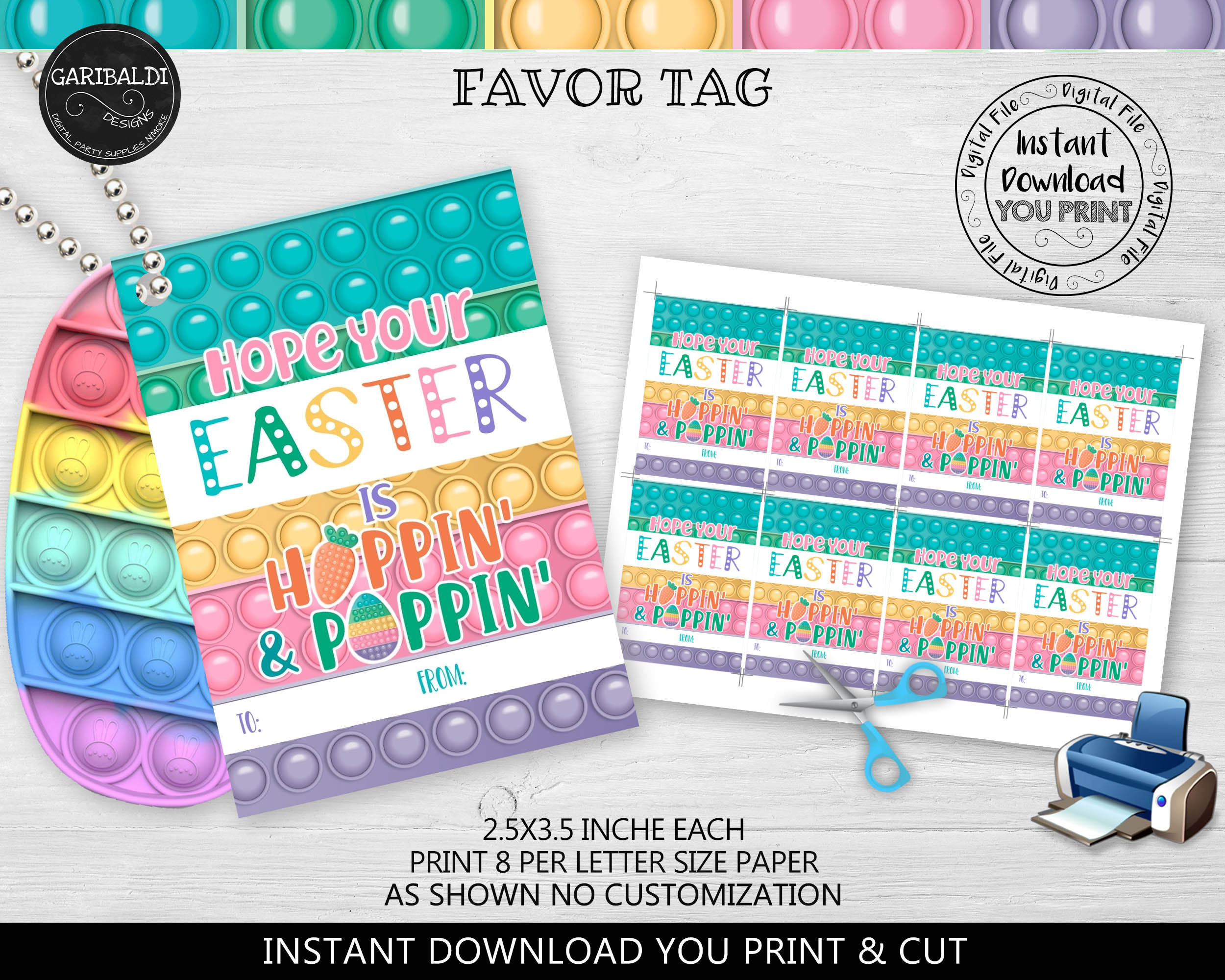 Paper & Party Supplies Hope you have a bright day tag INSTANT DOWNLOAD ...