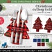 Printable Christmas Silverware Holders Christmas Tree Cutlery Holder ...