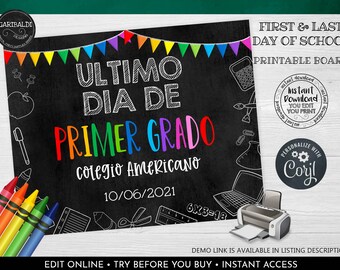 Ultimo Dia De Escuela - Etsy