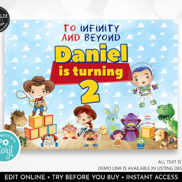 Toy Story Banner - Etsy