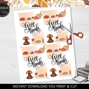 Printable Thanksgiving Cookie Card Printable Cookie Card - Etsy