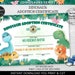 Adopt a Dinosaur Certificate Dinosaur Adoption Certificate Instant ...