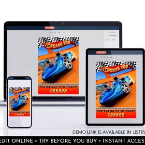 Editable Race Cars Favor Tags Printable Racing Car Party Tags Gift Tags ...