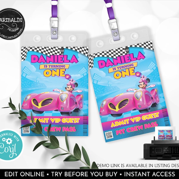 Roadster Racer Pit Crew Party Invitation - Etsy