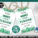 Editable Mint Teacher Tags, Printable Mint Tags, Thank You Volunteer ...