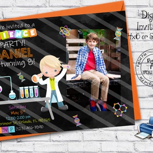 Printable Science Party Invitation Custom Science Birthday | Etsy