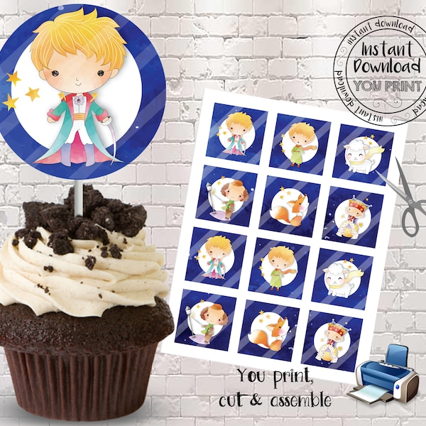 Prince Cupcake Toppers - Etsy
