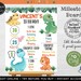 Editable Dinosaur Birthday Milestone Board Dinosaur Birthday Poster ...