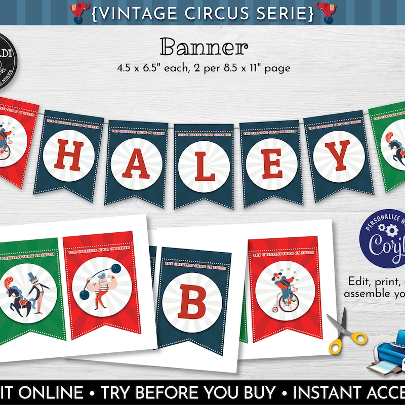 Circus Banner - Etsy