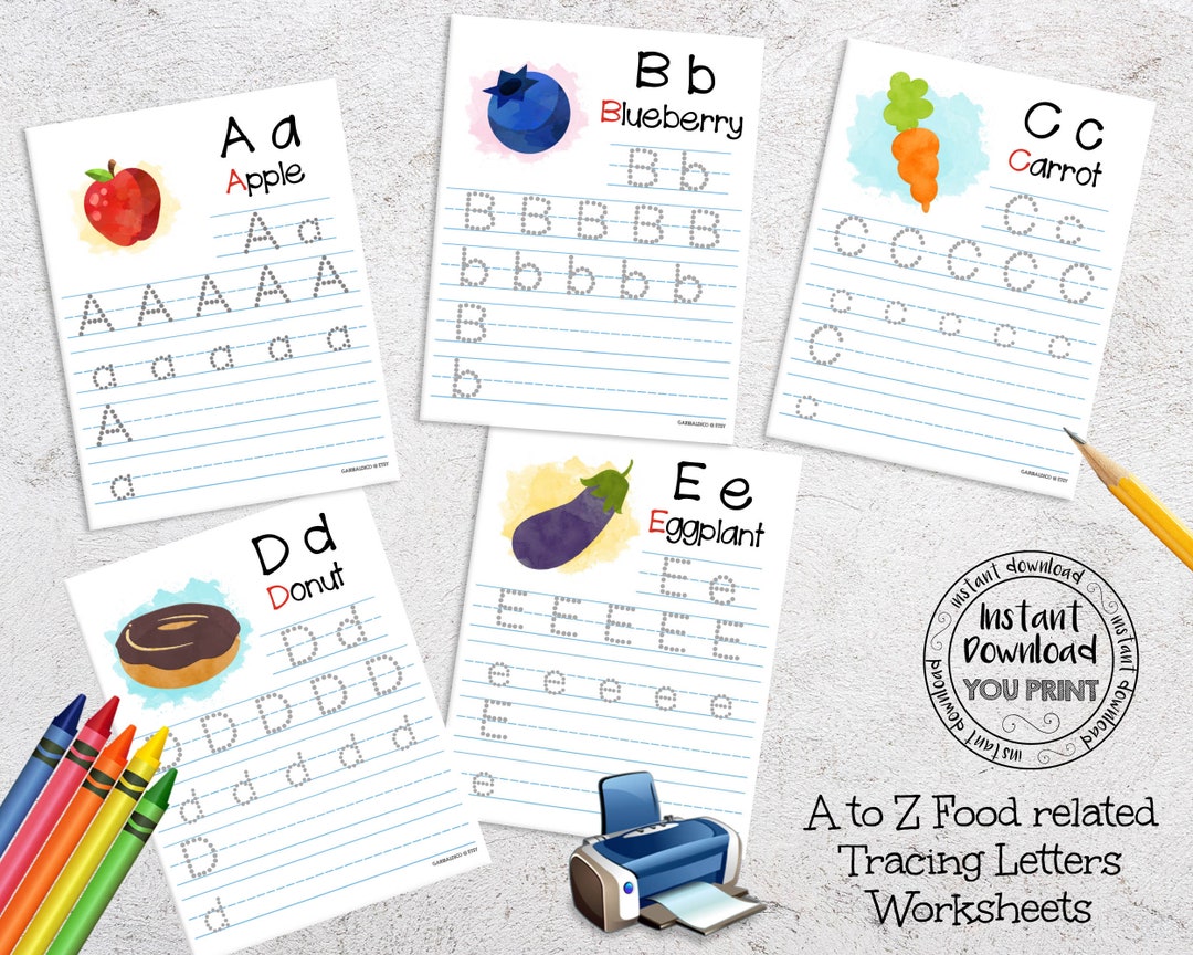 Alphabet Tracing Worksheets, Alphabet Kids Activity, Alphabet Writing ...