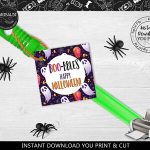 INSTANT DOWNLOAD Halloween Boo-bbles Tags Halloween Gift Tags Printable ...