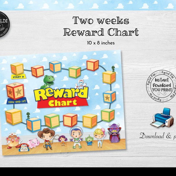 Toy Story Potty Sticker Chart - Etsy