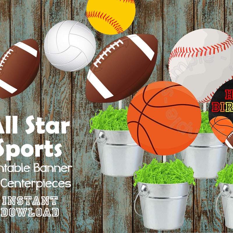 Sports Centerpiece - Etsy