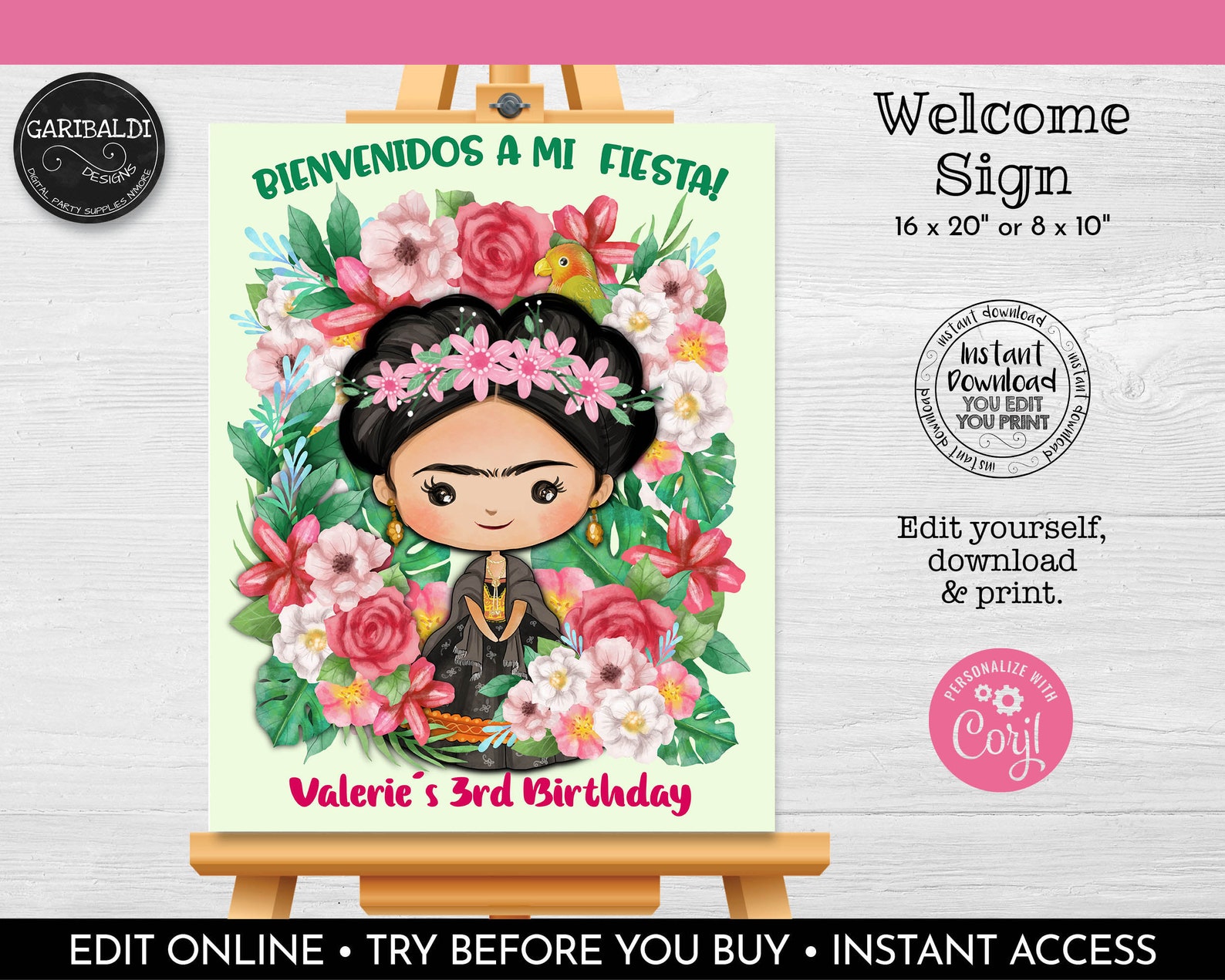 Editable Mexican Welcome Sign Instant Download Mexican Birthday Party ...