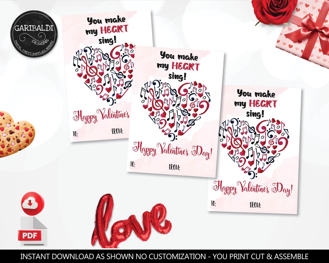 Printable Valentine's Day Cards Gnomes Valentine's Day School Teacher ...