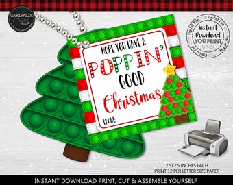 Back to School Gift Tag School Open House Pop It Tag First - Etsy