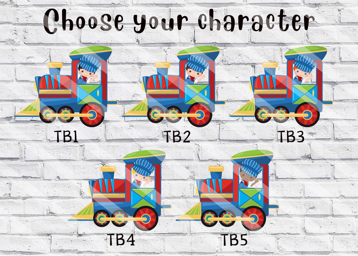 Printable Train Cake Topper Train Centerpiece Train Birthday | Etsy