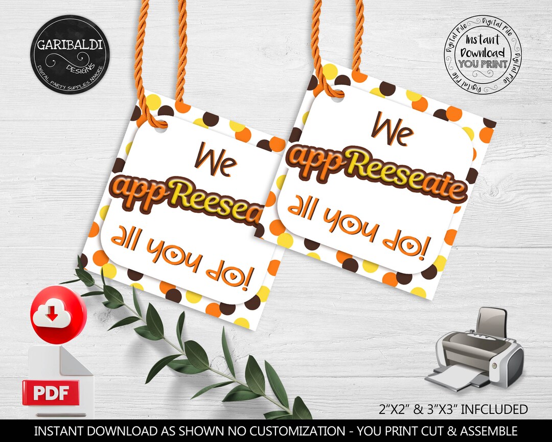 Teacher Appreciation Gift Tags We Appreciate All You Do Candy Tag ...