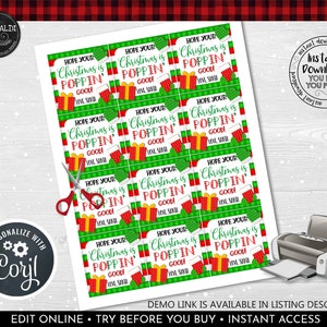 Editable Pop It Gift Tag Pop It Christmas Tag Poppin Good - Etsy