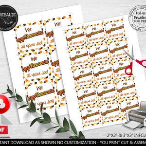 Teacher Appreciation Gift Tags We Appreciate All You Do Candy Tag ...