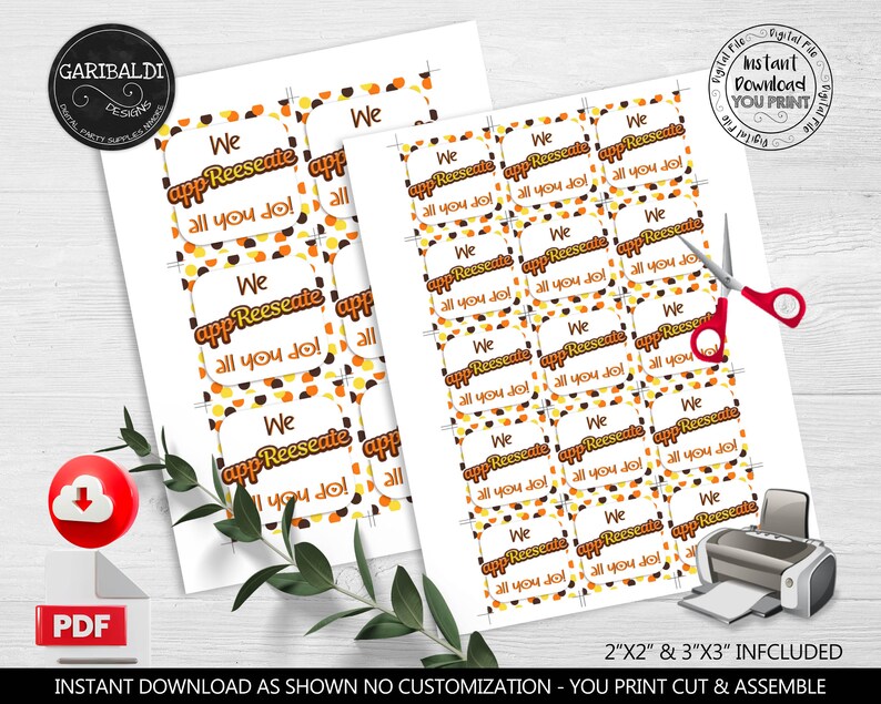 Teacher Appreciation Gift Tags We Appreciate All You Do Candy Tag ...