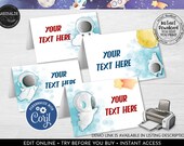 Editable Outer Space Food Labels Printable Baby Astronaut - Etsy