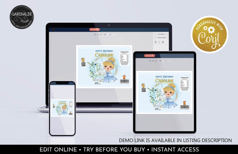 Editable Cinderella Chip Bag Wrapper Once Upon a Time Princess - Etsy