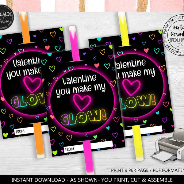 Valentines Day Glow Stick - Etsy
