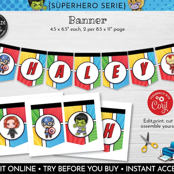 Superhero Party Decorations - Etsy