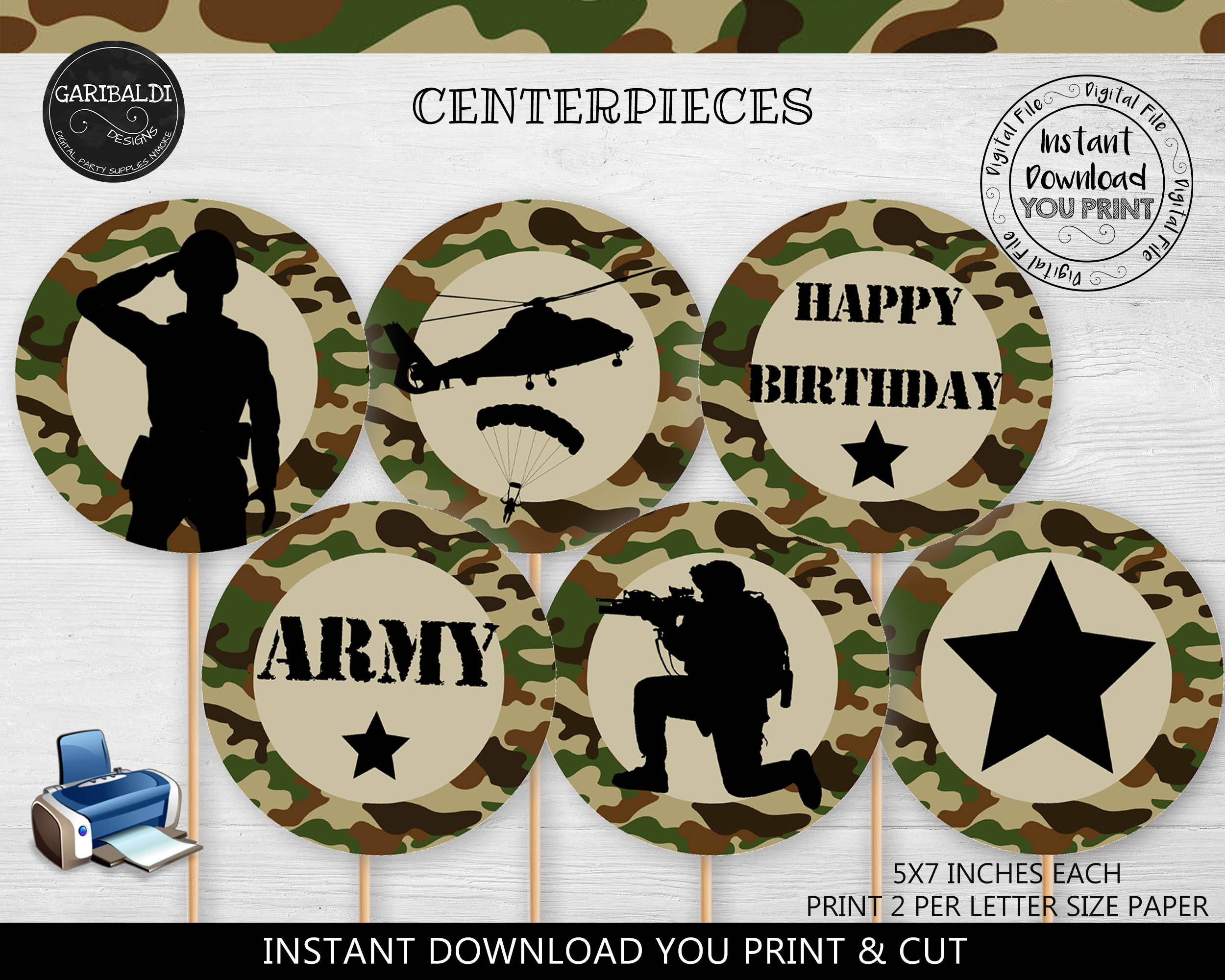 Military Table Centerpieces