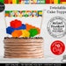 Editable Building Blocks Cake Topper Printable Building Blocks Cake ...