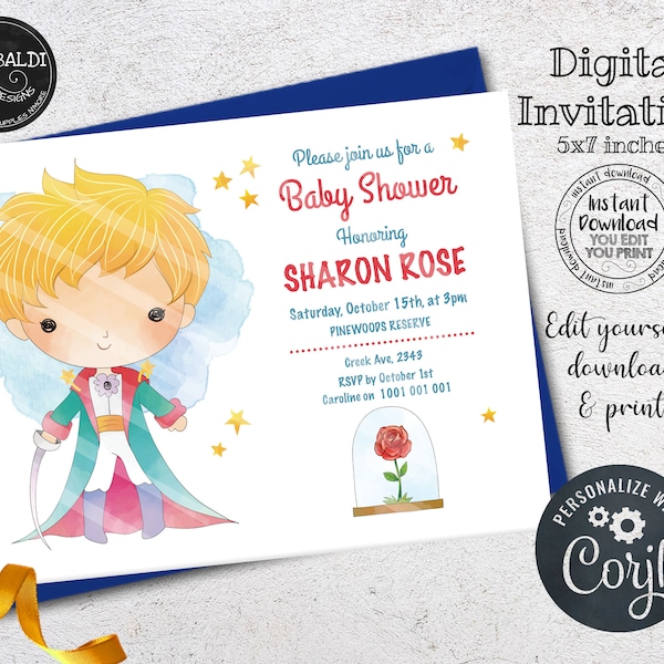 Little Prince Invite - Etsy